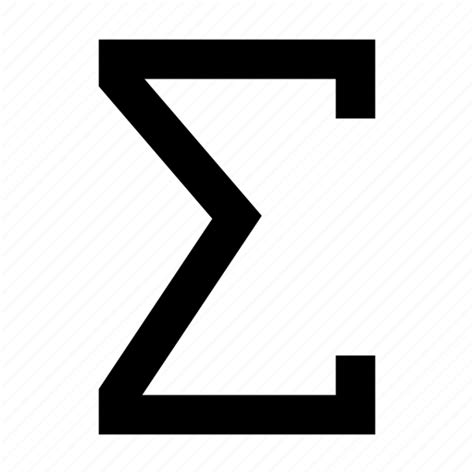 Math Sigma Summation Symbol Functions Addition Formula Icon