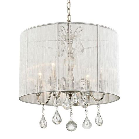 home decorators collection st lorynne 4 light polished nickel pendant