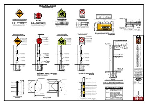 Dimensiones De Señalización Vertical Pdf Bienes Manufacturados