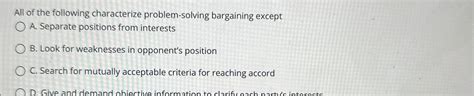 Solved All of the following characterize problem-solving | Chegg.com