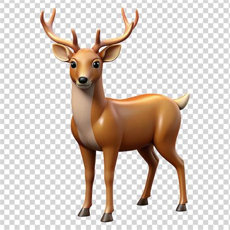 Premium PSD D Deer On A Transparent Background