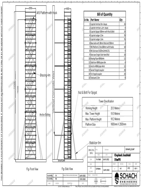 Cuplock Scaffold 18mphx1 6mx2 5m Safety Pdf Civil Engineering Building Materials