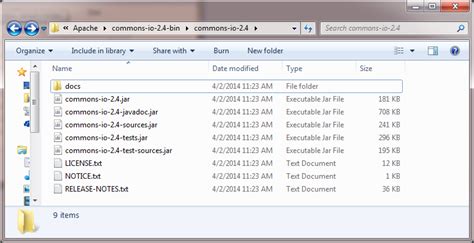 Java Which Apache Commons Io Jars Do I Need To Add To My Android Lib Folder Stack Overflow