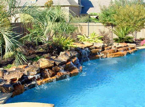 Inground Swimming Pool Landscaping Rock Design