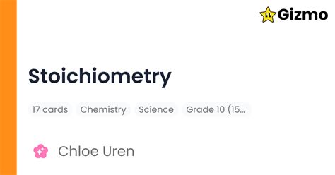 Stoichiometry Flashcards