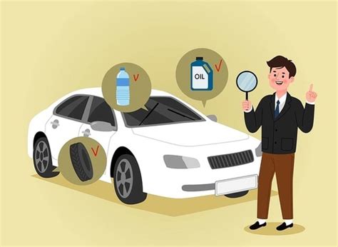 유토이미지 자동차이슈차량점검 벡터 일러스트