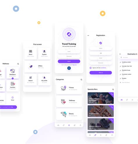 The Screens Are Showing Different Types Of Items