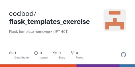 Github Codbodflasktemplatesexercise Flask Template Homework Ift