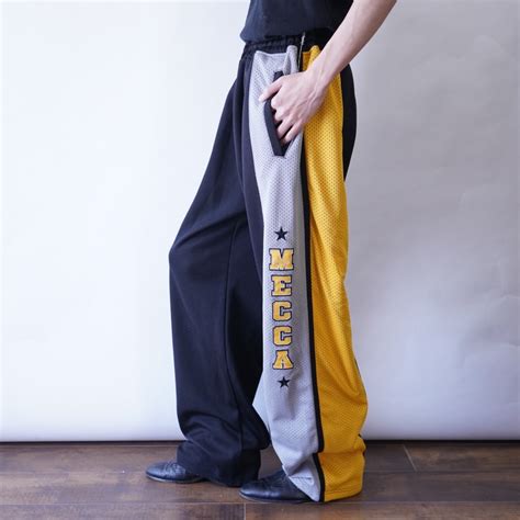 Mecca Asymmetry Mesh Switching Track Pants 古着・リメイクの専門店｜古着屋 月暈