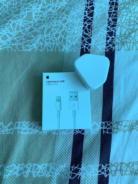 Authentic Apple Lightning To USB With Adapter Mobile Phones Gadgets Mobile Phones IPhone