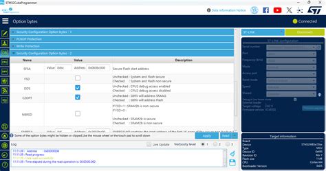 solved issue with board connection stmicroelectronics community