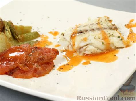 Рецепт: Сибас, фаршированный фенхелем на RussianFood.com