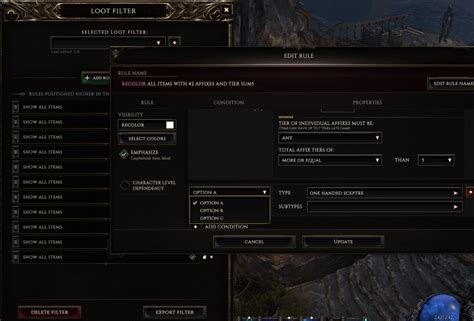 Loot Filter Unusable Bug Since Todays Patch Rlastepoch