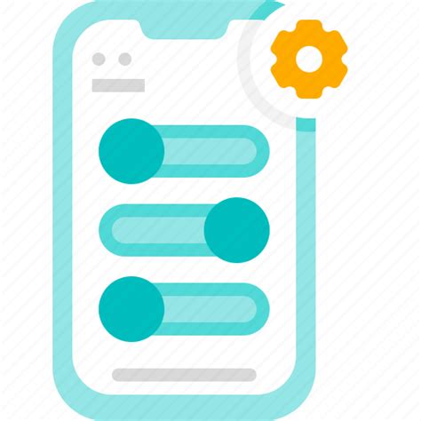 Setting System Gear Preference Handphone Responsive Design Interface Design Icon