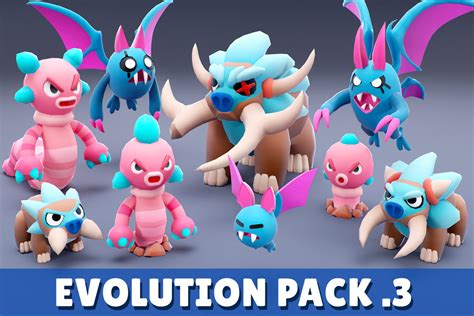 Cartoon Characters Evolution Pack Vol 3