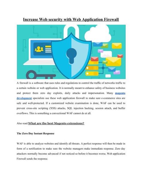 Increase Web Security With Web Application Firewall Docx