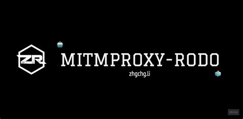 GitHub ZhgChgLi Mitmproxy Rodo An Auto API Record And Replay MITMProxy Script Your Painless
