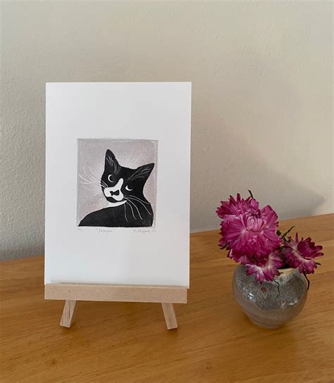 Jasmine Reduction Linocut Print Etsy