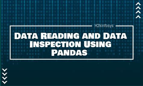Data Reading And Inspection Using Pandas H2k Infosys Blog