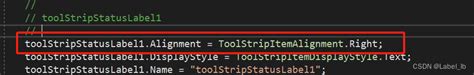 C Winform中statusstrip控件的使用 Csdn博客