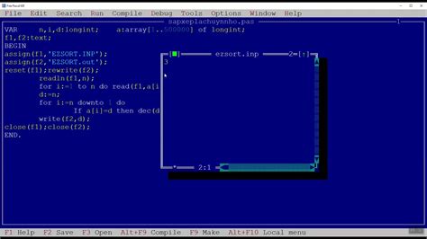cách tạo input và output trong tệp pascal cach tao inp out trong tep
