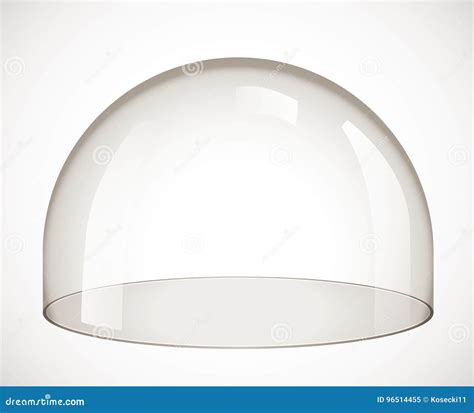 Glass Dome Set Vector Advertising Presentation Design Glass Element