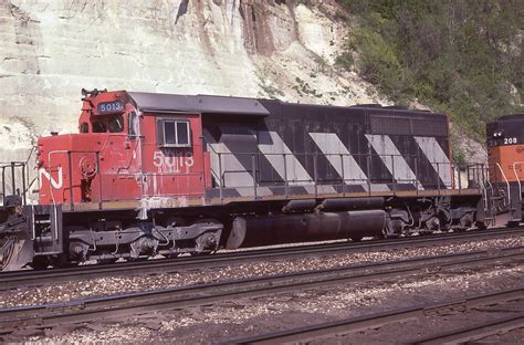 Jt Orig Slides 15 Cn Canadian National 5000 5200 Series Sd40s Taken