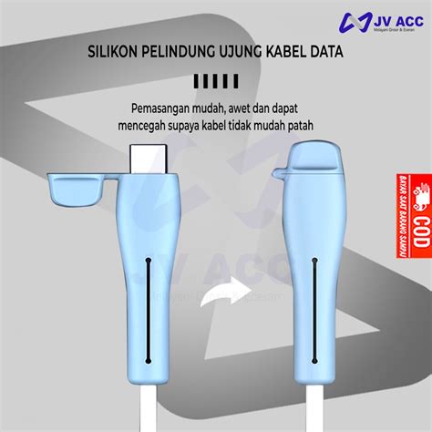 Jual Nvn Pkd Case Cover Silikon Pelindung Ujung Kabel Data Charger Casan Shopee Indonesia