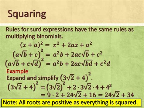 Surd Bracket Expansion Ppt Download
