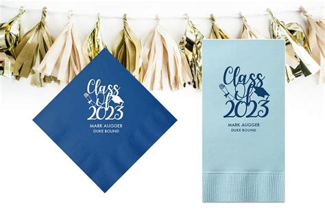 The Class Of 2025 Napkins Personalized Set Of 100 High School College Graduation Napkins 2025