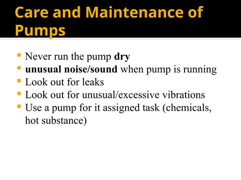 Pump Foundametals Classifications And Troubleshootong Powerfpoint
