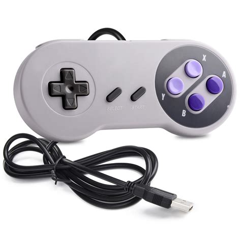 2 Pack Retro Super Snes Usb Classic Controller Gamepad Pc Mac Linux
