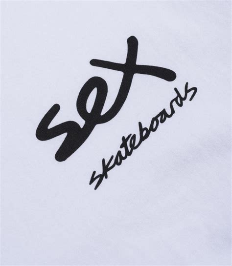 Shop Sex Skateboards L Sl Logo Tee White At Itk Online Store