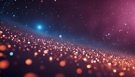 Glowing Particles In Space Computer Generated Abstract Background 3d
