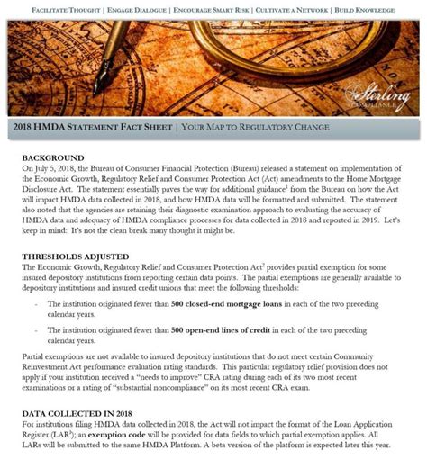 What Does Yesterdays Hmda Statement Mean Weve Got A Fact Sheet For That Hmda Factsheets