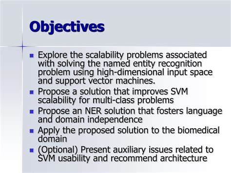 Ppt Improving Scalability Of Support Vector Machines For Biomedical Named Entity Recognition