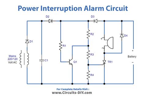How To Make A Power Interruption Alarm Circuit