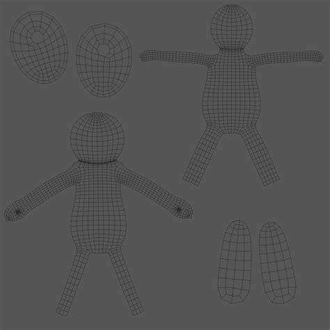 3d Stickman 04 Rigged Low Poly Turbosquid 2319900