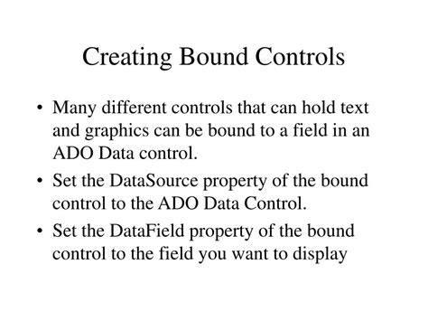 Ppt The Ado Data Control Powerpoint Presentation Free Download Id3361318
