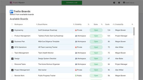 FluentPro Project Migrator Trello Migration