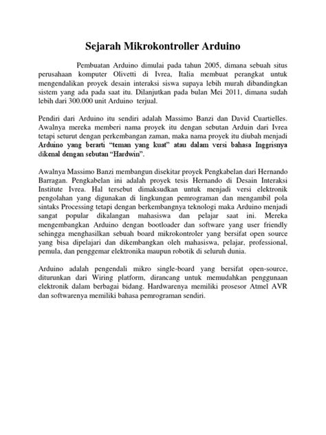 sejarah mikrokontroller arduino 1 pdf