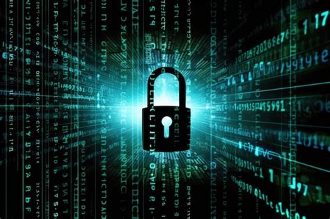 premium ai image data safety secure cyber code abstract protect information network safe