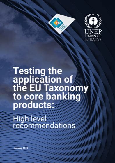 Testing The Application Of The Eu Taxonomy To Core Banking Products