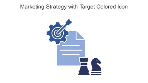 Marketing Strategy With Target Colored Icon In Powerpoint Pptx Png And