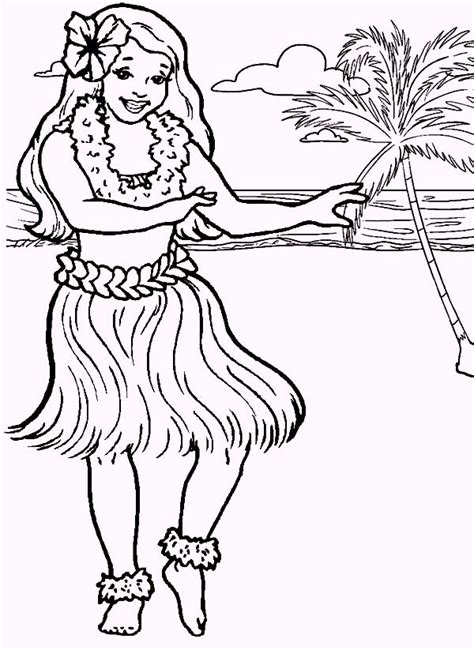 Hawaii Themed Coloring Pages Coloring Pages