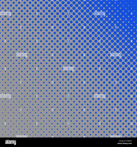 Halftone Dot Pattern Background Vector Graphic Design From Blue Circles In Varying Sizes On