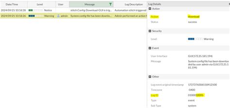 Technical Tip Configuring An Automation Stich To Fortinet Community