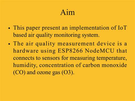 SOLUTION Iot Based Air Quality Monitoring Studypool