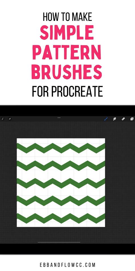 How To Make A Simple Pattern Brush For Procreate EbbandFlowCC