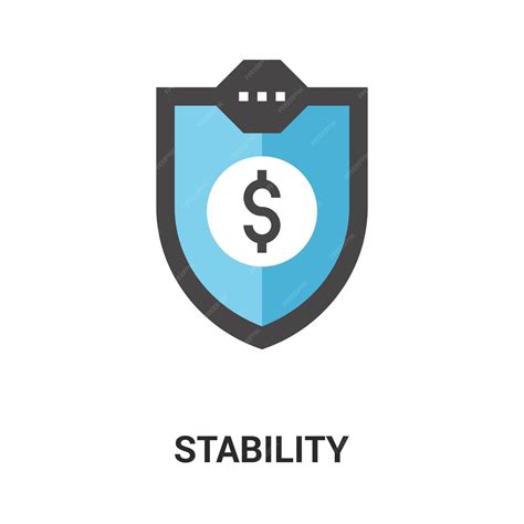 Premium Vector Stability Icon Concept